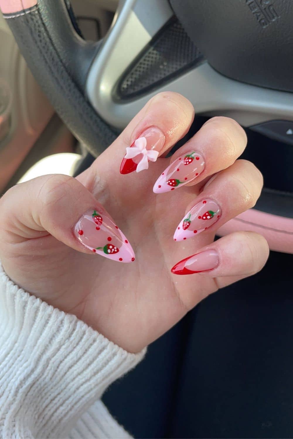30+ Cute Strawberry Nail Designs to Copy